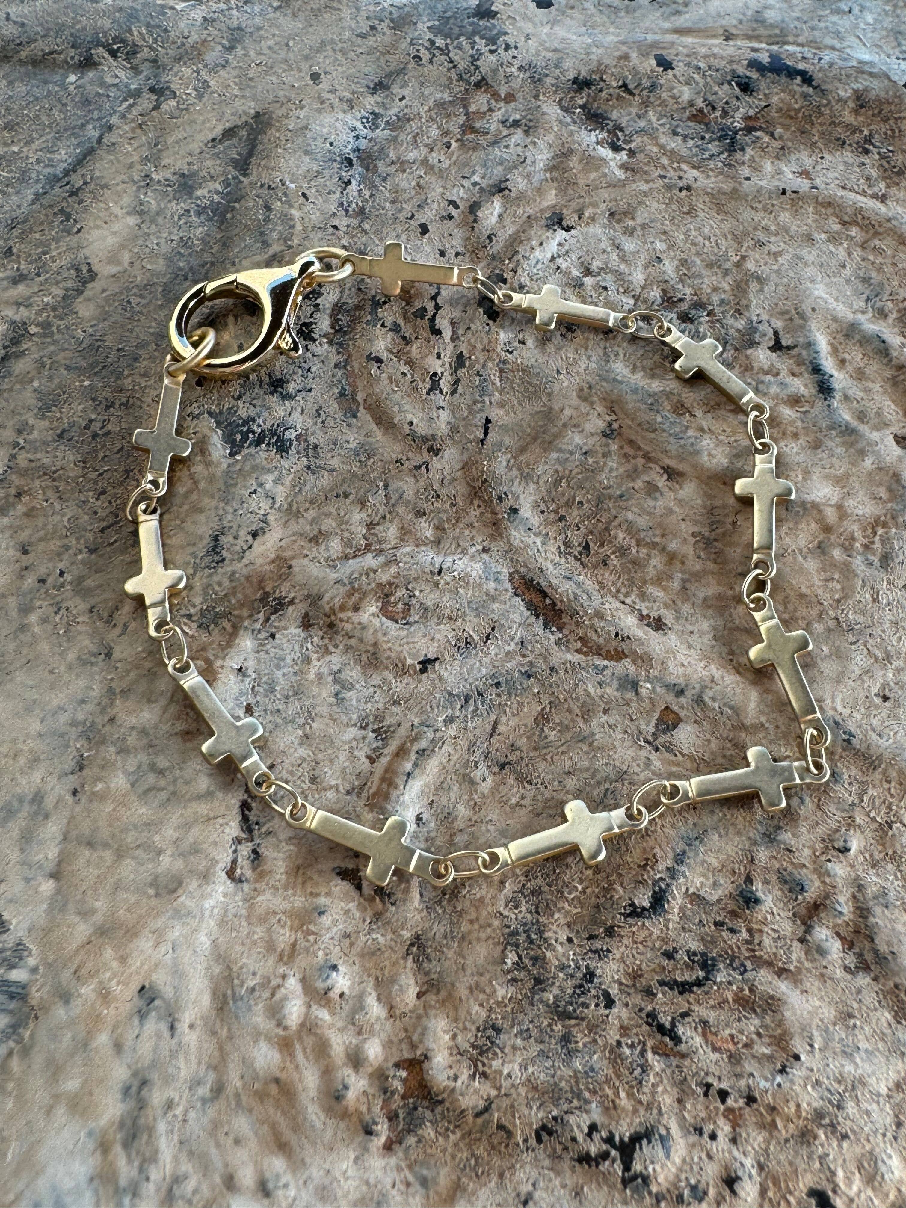 Golden Devotion Bracelet – Denim & Design