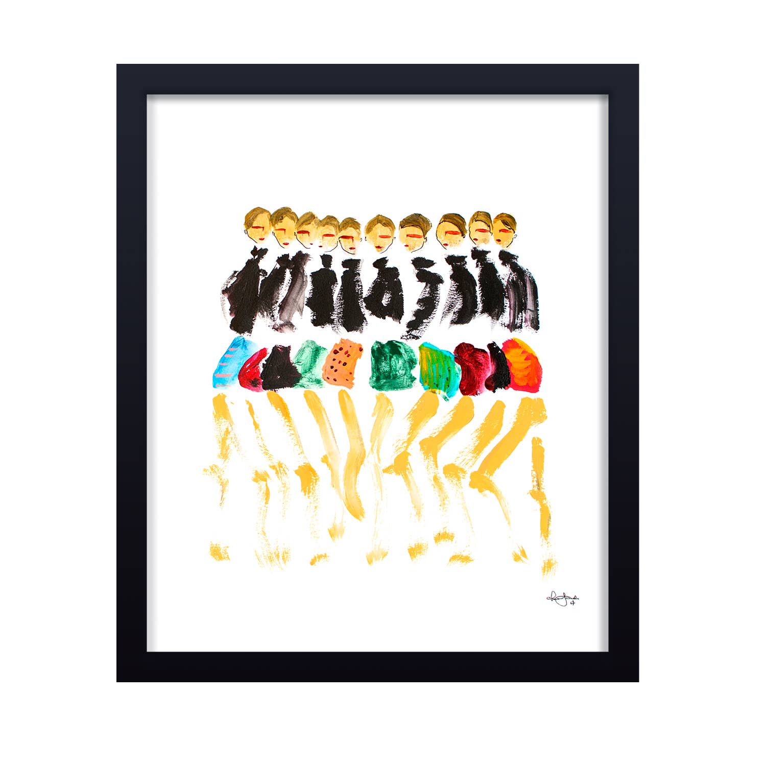 'Model Love' Framed Print Wall Art by Chauncey Jacks – Denim & Design